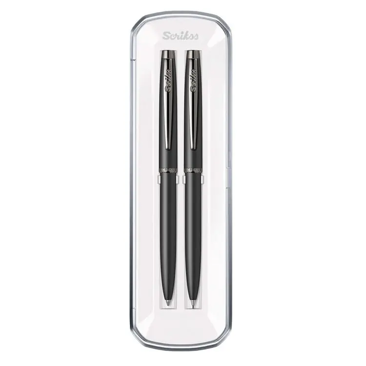 Scrikss 108 Prestige Tükenmez Kalem + Versatil 2'li Set Kristal Kutu ...