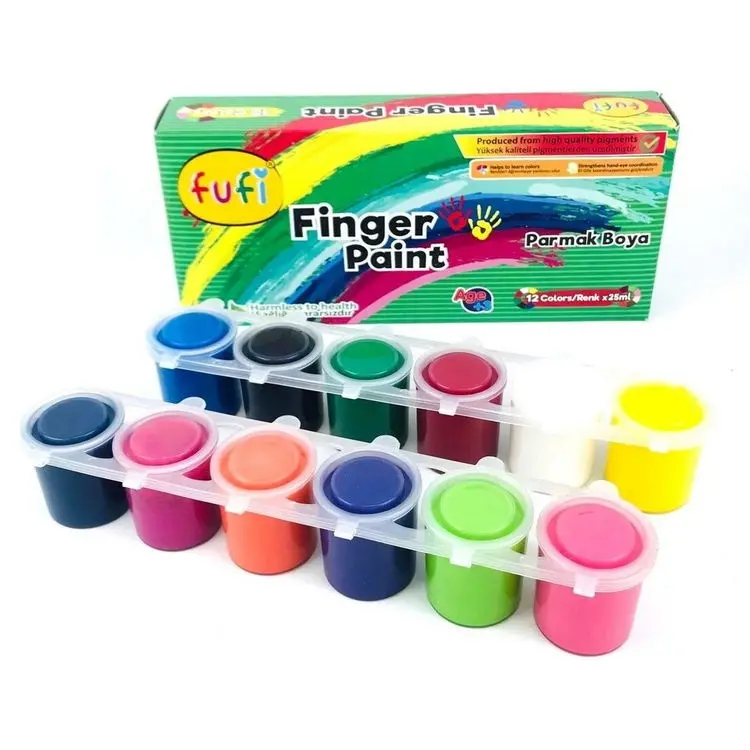 Fufi Parmak Boyası 12 Renk x 25 ml.