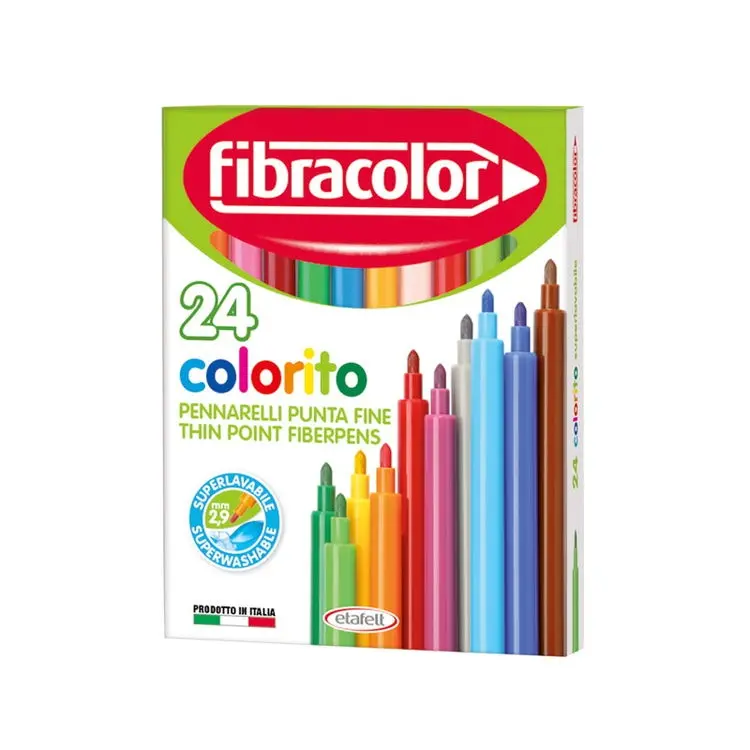 Fibracolor Colorito Keçeli Boya Kalemi 24 Renk