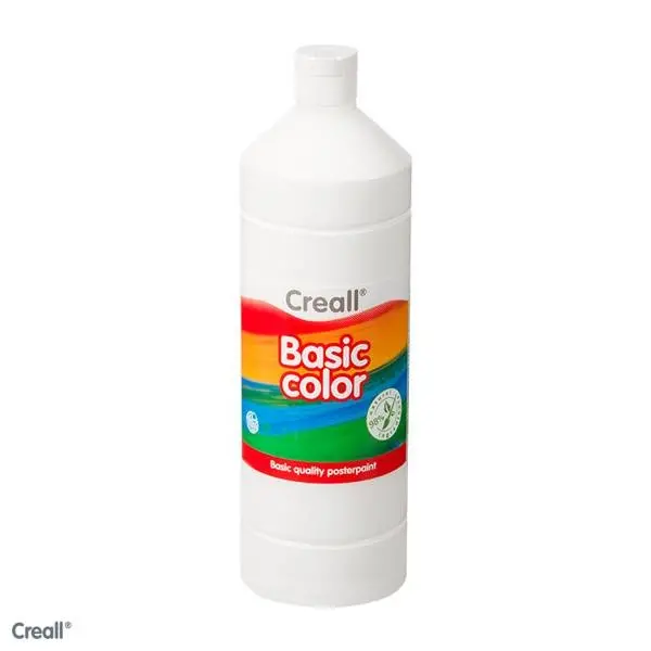 Creall Basic Color Posterpaint Tempera Boya 1000 ml. 21 White (Beyaz)